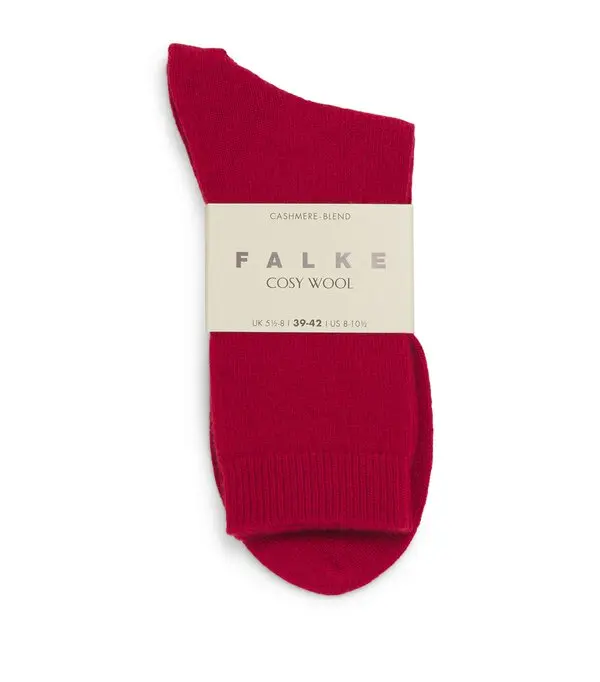Falke Cosy Wool Crew Socks - Red