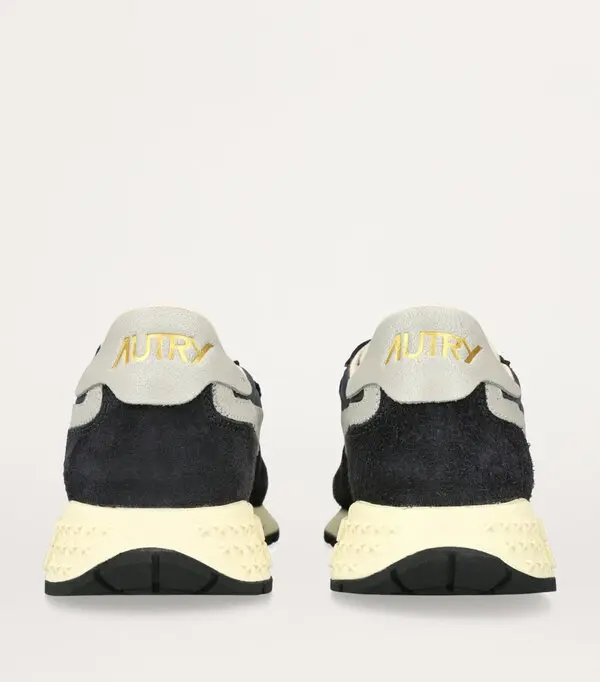 AUTRY Reelwind Low-top Leather And Nylon Trainers - Black