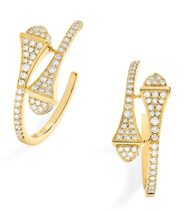 MARLI NEW YORK Cleo Small Hoop Earrings - Gold