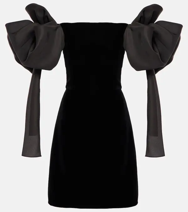 Carolina Herrera Off-shoulder Minidress - Black