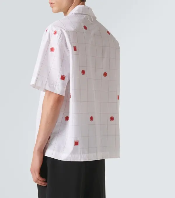 Jacquemus Checked Cotton Jacquard Bowling Shirt