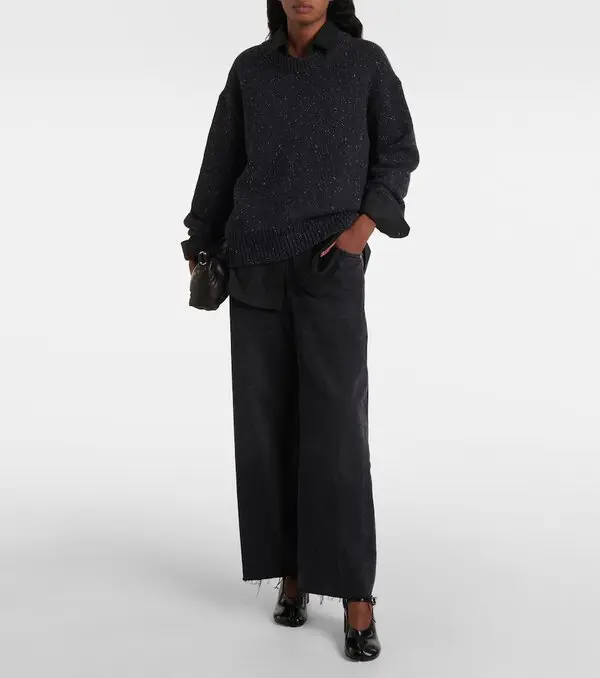 Citizens Of Humanity Ayla Cropped Wide-leg Jeans In Bronson