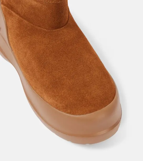 Moon Boot Luna Low Suede Ankle Boots - Brown