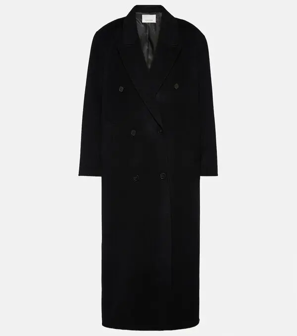 THE FRANKIE SHOP Gaia Oversized Wool-blend Coat - Black