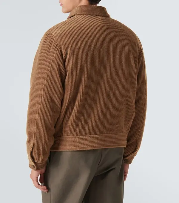 Giorgio Armani Wool And Cashmere Velvet Blouson