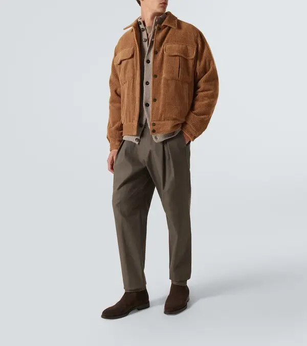 Giorgio Armani Wool And Cashmere Velvet Blouson