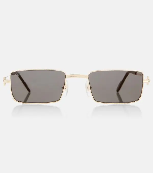 Cartier Premiere Rectangular Sunglasses - Gold