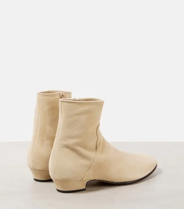THE ROW Suede Ankle Boots