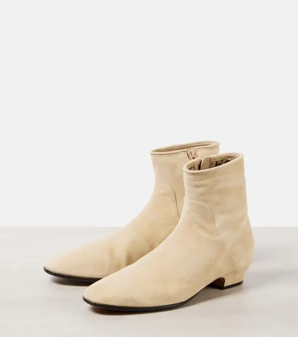 THE ROW Suede Ankle Boots