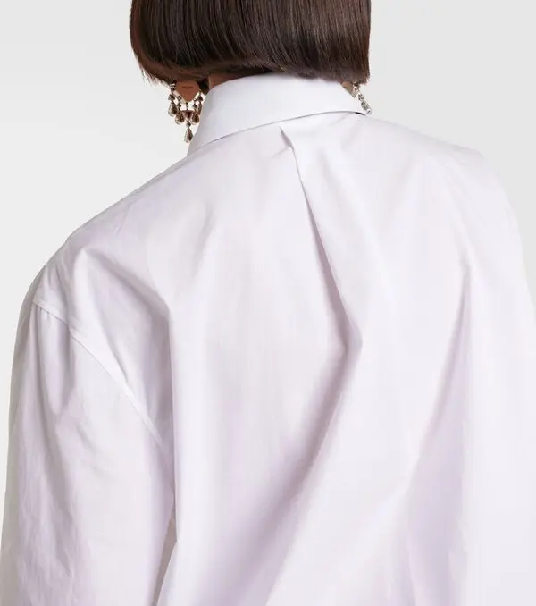 Attico Poplin And Satin Mini Dress