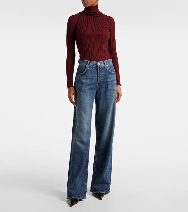 Citizens Of Humanity Annina High-rise Wide-leg Jeans - Blue