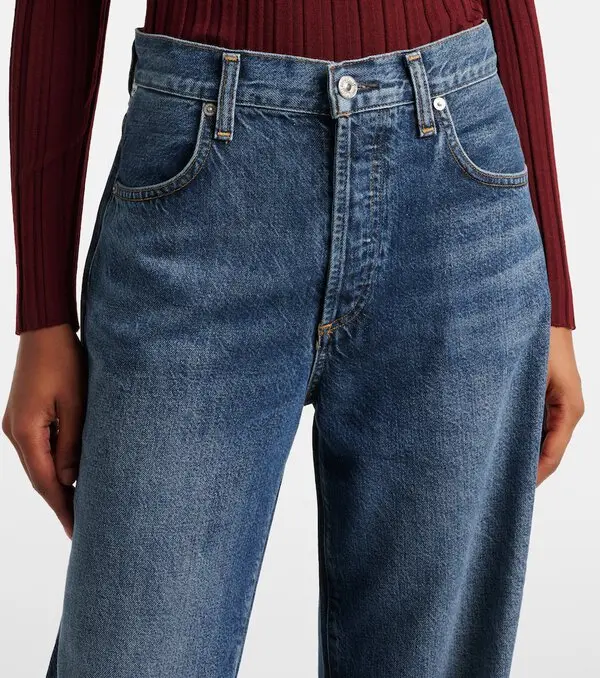 Citizens Of Humanity Annina High-rise Wide-leg Jeans - Blue