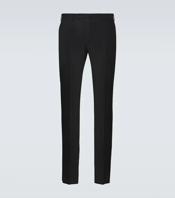 SLOWEAR Wool Straight Leg Trousers