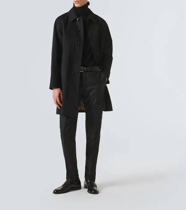 SLOWEAR Wool Straight Leg Trousers