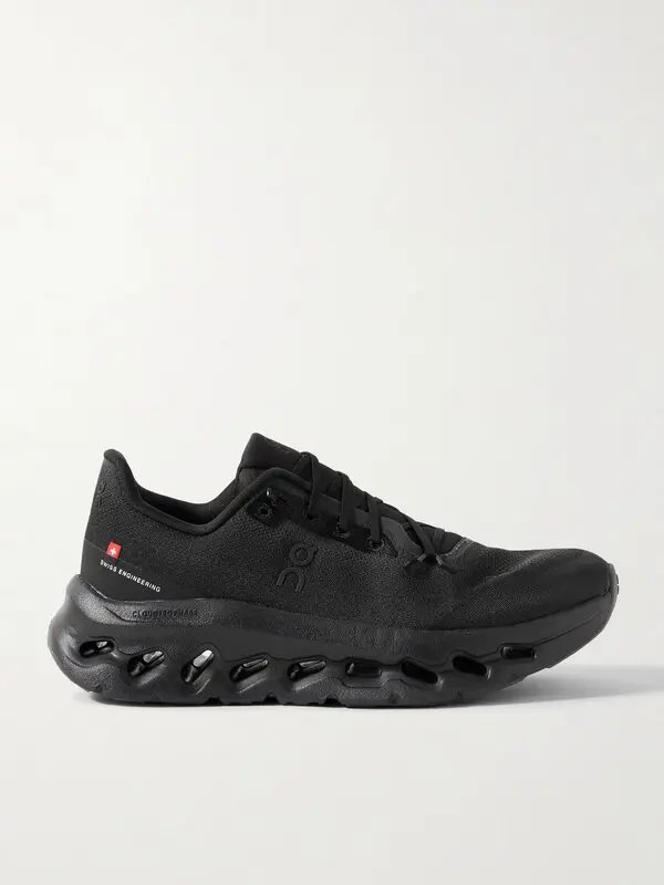 On Cloudtilt Recycled-knit Sneakers - Black