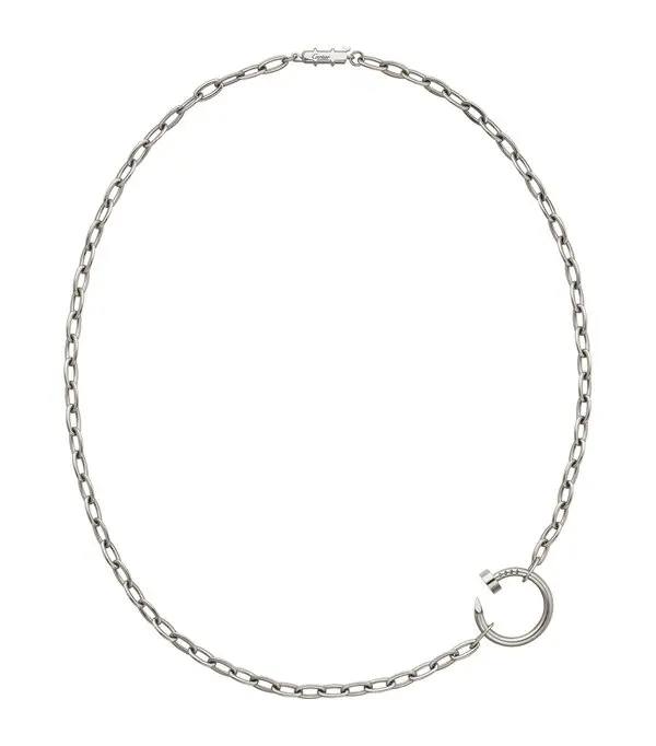 Cartier 18k Gold Juste Un Clou Necklace - White