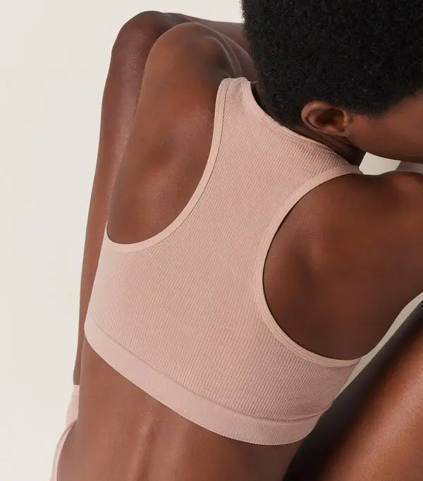 Miu Miu Racerback Crop Top - Nude
