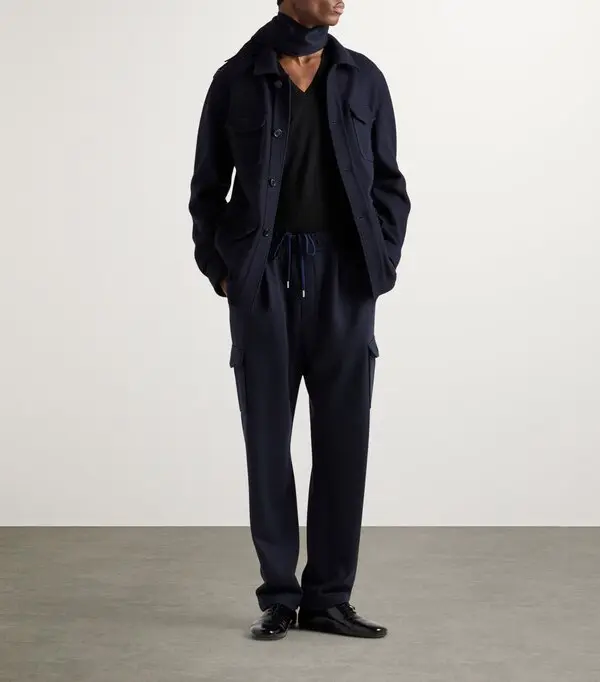 Prada Cashmere Wool Cargo Sweatpants