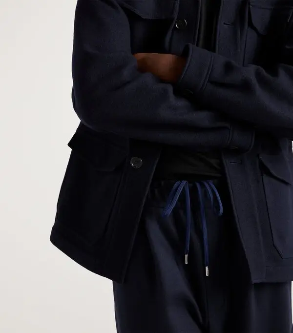 Prada Cashmere Wool Cargo Sweatpants