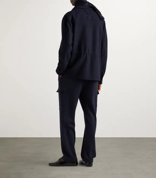 Prada Cashmere Wool Cargo Sweatpants