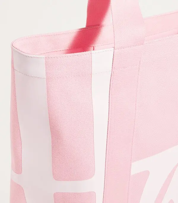 Harrods Medium Cotton Logo Tote Bag - Pink