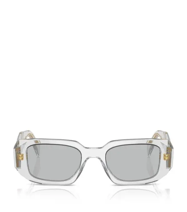 Prada Acetate Rectangular Sunglasses - Grey