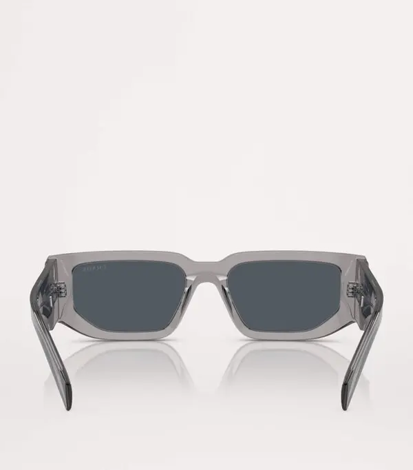 Prada Acetate Rectangular Sunglasses