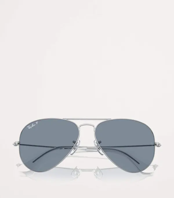 Ray-ban Metal Aviator Sunglasses - Silver