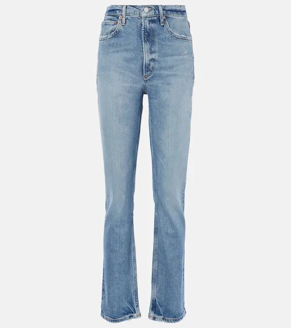 AGOLDE Stovepipe High-rise Straight Jeans - Blue