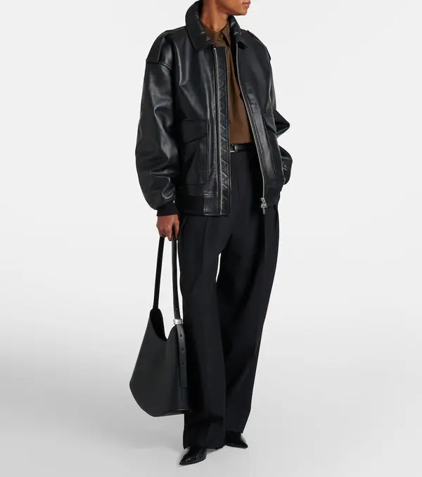 THE FRANKIE SHOP Viper Leather Jacket