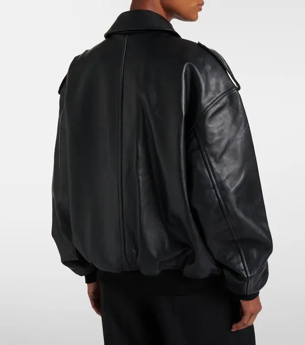 THE FRANKIE SHOP Viper Leather Jacket