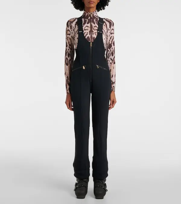 Bogner Viviane Animal-print Jersey Bodysuit