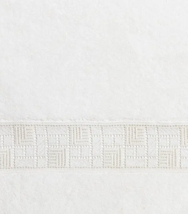 Frette Maze Lace Bath Sheet - Ivory