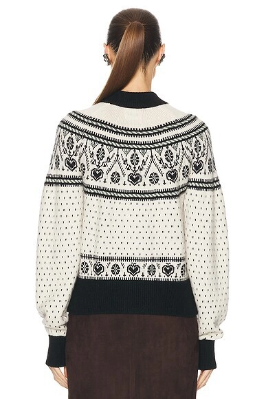 Khaite Marc Fair Isle Cardigan - Neutral Multi