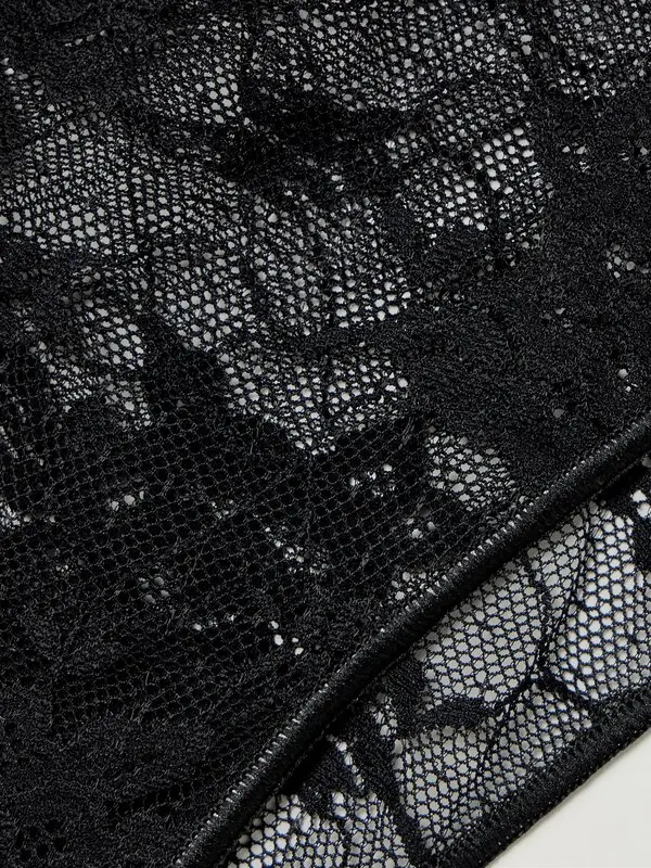 Oseree Stretch-lace Bra And Briefs Set