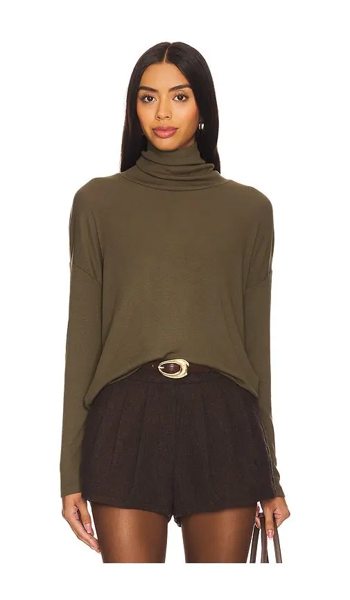 BOBI Long Sleeve Turtleneck - Olive
