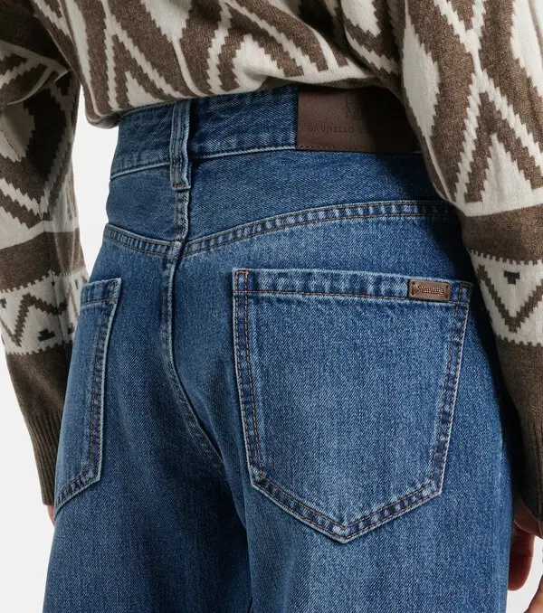Brunello Cucinelli High-rise Straight Jeans
