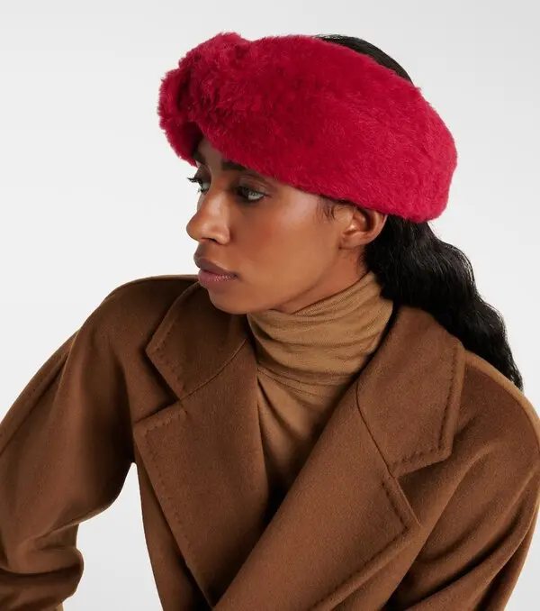 Max Mara Teddy Headband - Red