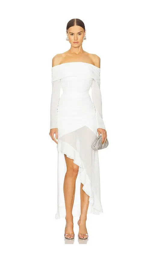 Line & Dot Owens Midi Dress - Ivory