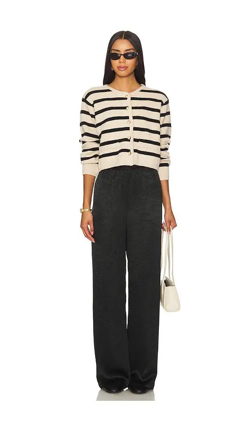 Line & Dot Benni Stripe Cardigan In . Also