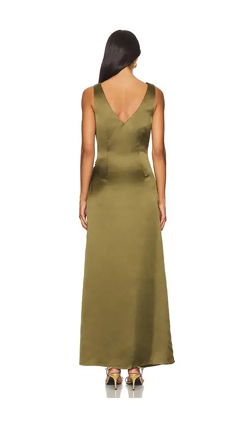 Line & Dot Melissa Maxi Dress - Olive
