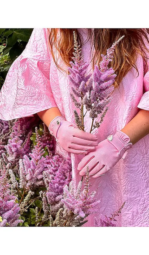 GARDEN GLORY Small Gardening Gloves With Heart Buttons