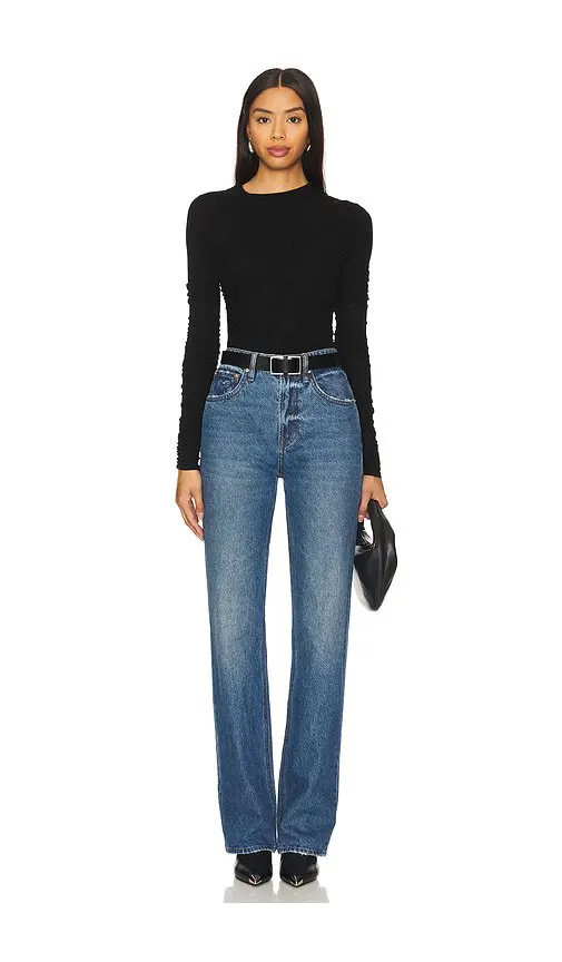 AGOLDE Tania Twist Tee - Black
