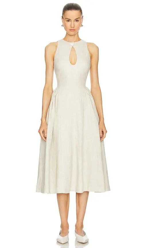 Lpa Seina Midi Dress - Neutral