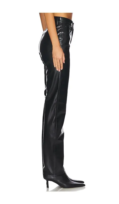 AGOLDE 90's Pinch Waist Long Trousers - Black