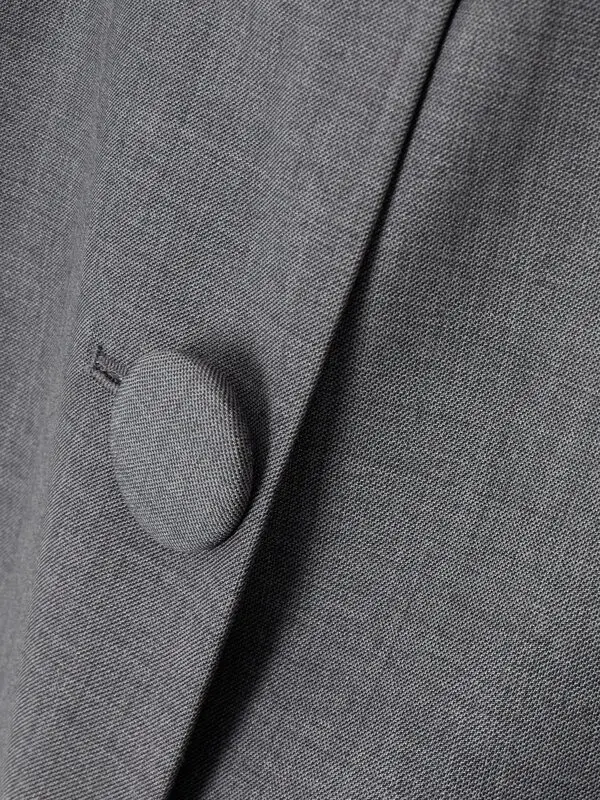 SHUSHU/TONG Cropped Grain De Poudre Jacket
