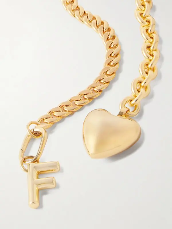 MARTHA CALVO Initial Gold-plated And Silk-cord Bag Charm