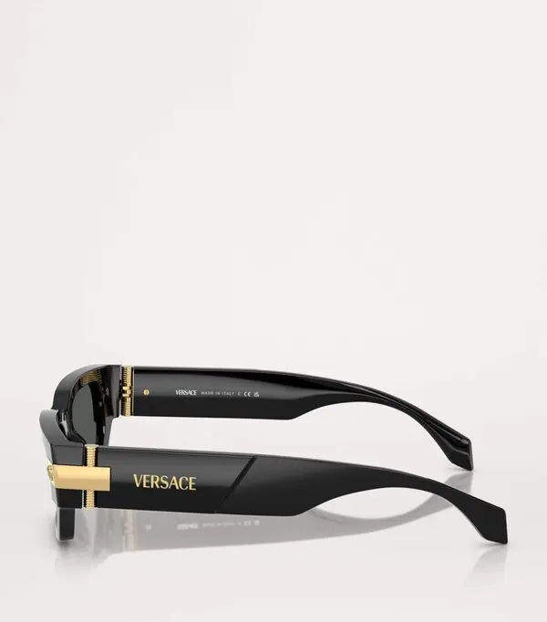 Versace Acetate Rectangle Frame Sunglasses