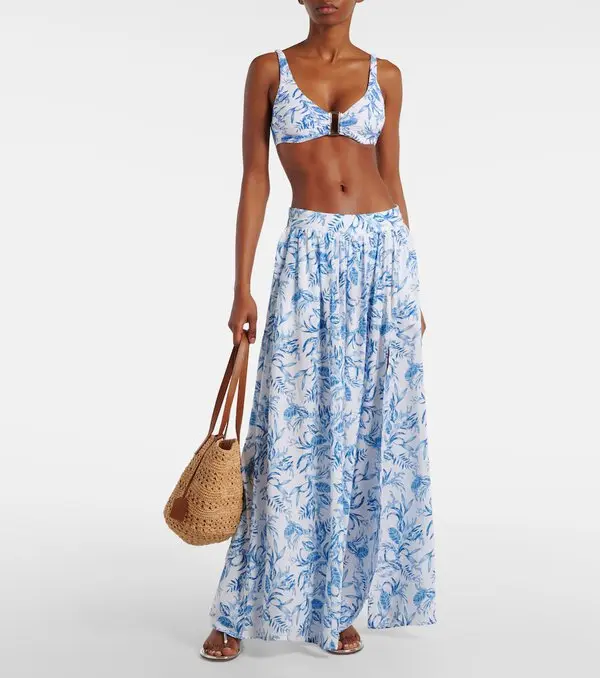 Melissa Odabash Mira Printed Maxi Skirt