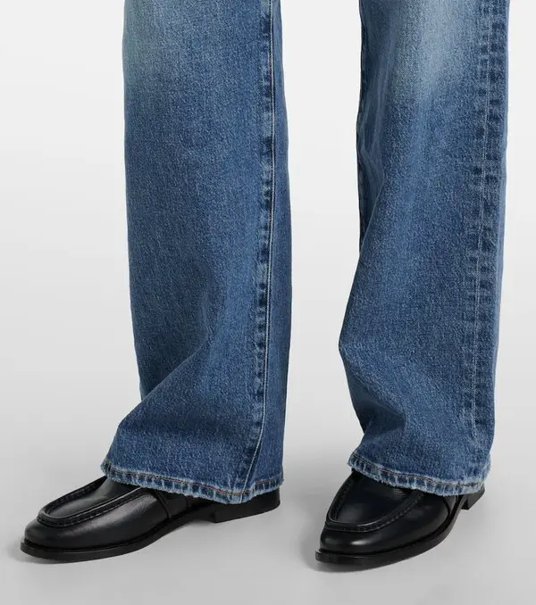 AGOLDE Harper Mid-rise Wide-leg Jeans In Fix Wash